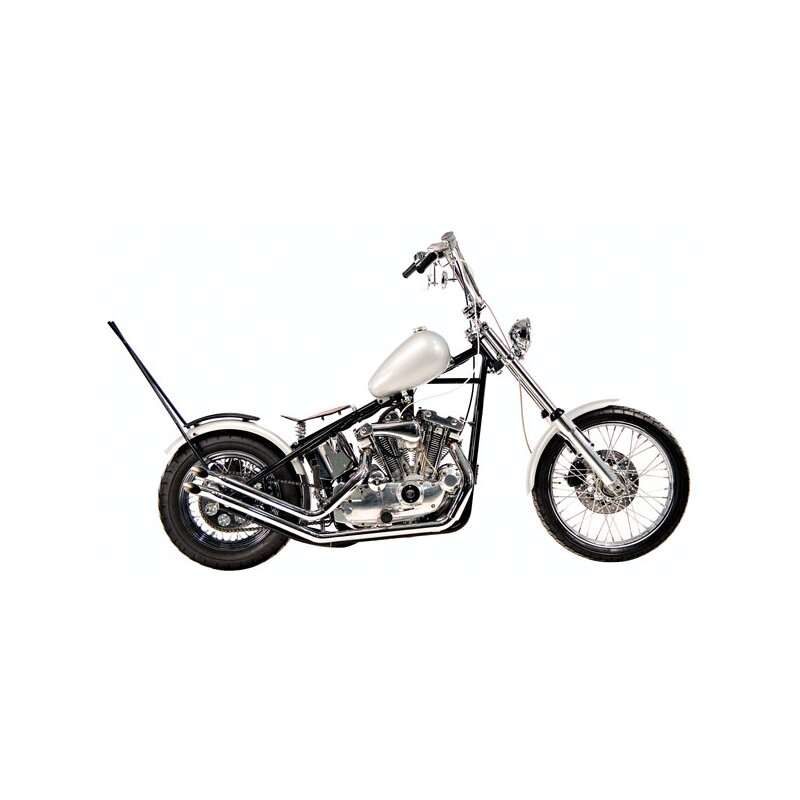 Paughco, upswept drag pipes. Gooseneck. Chrome - Teile Zubehör für Ha ...