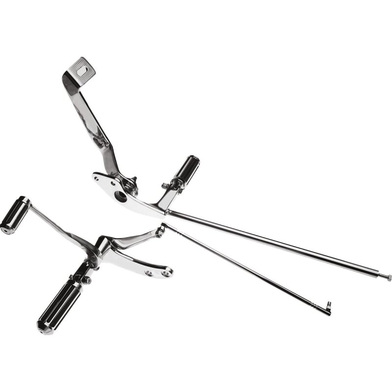 Complete Forward Control Kit, chrome, 2" extended Forward Control Kit ...