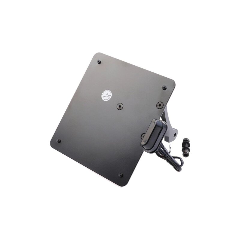 Sidemount License Plate Bracket Kit France V2 210 x 130 mm Black Powd ...